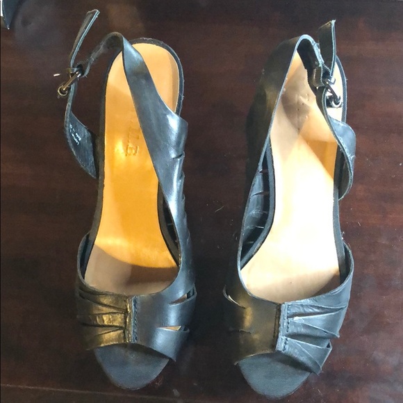L.A.M.B. | Shoes | Lamb Leather Black High Heels | Poshmark